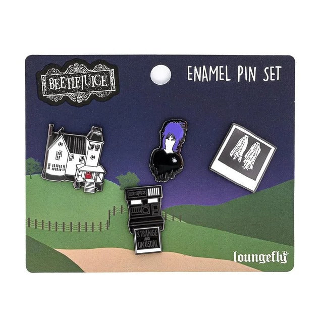 Loungefly Beetlejuice 4 Piece Pin Set – Modern Pinup